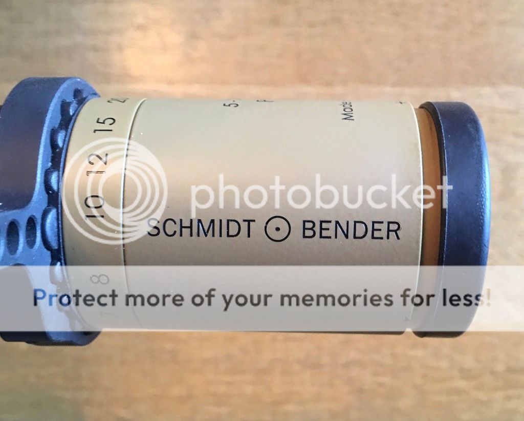 WTS Schmidt & Bender Police Marksman II 5-25x56mm LP Riflescope TAN ...