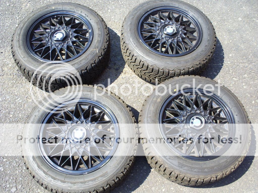 BMW Mesh wheels 14x6.5 with new snow tires | VW Vortex - Volkswagen Forum